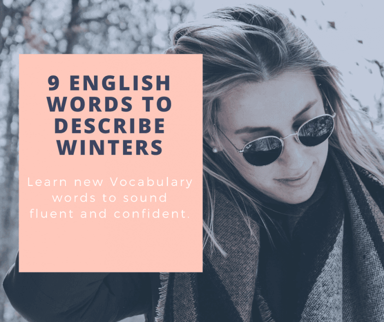 9 English words to describe winters | Let's Expresso
